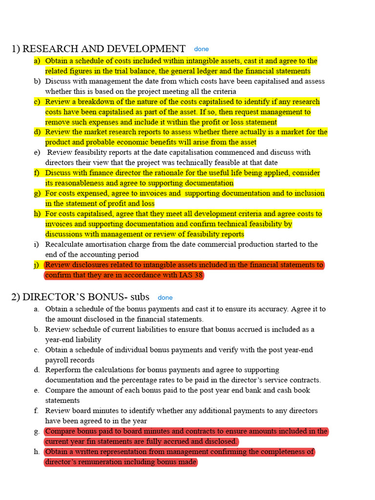 Substantive Procedures | PDF | Accounts Payable | Payroll