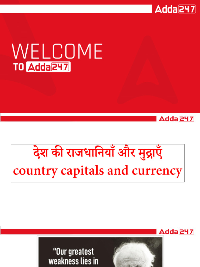 Country Capitals And Currencies Pdf