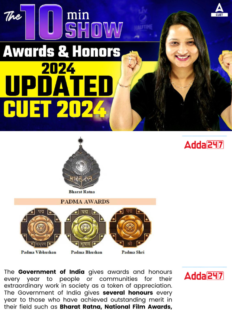 Awards and Honor | PDF