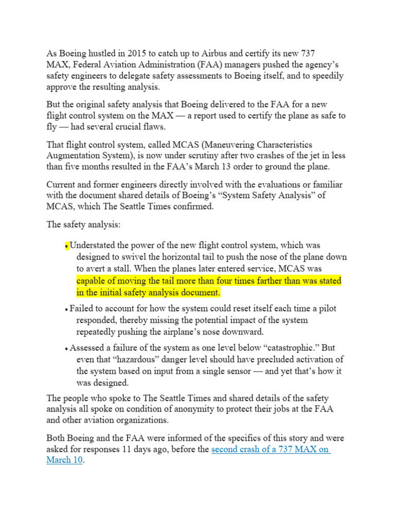 Beoing Case Study | PDF