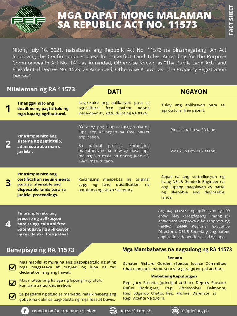 RA 11573 - Fact Sheet | PDF