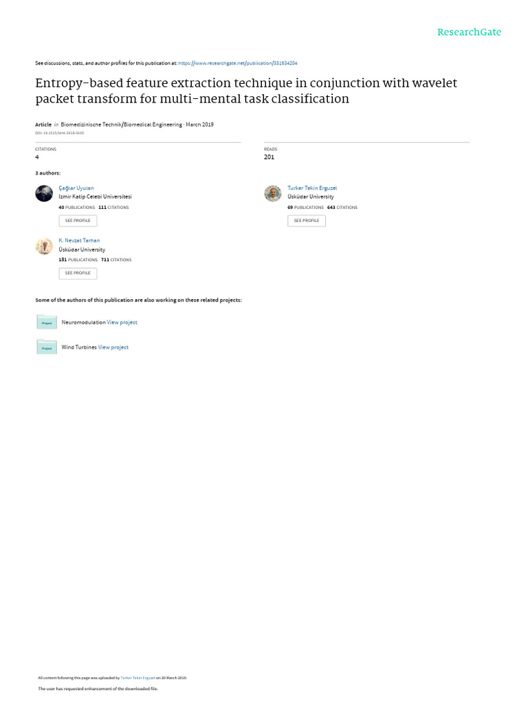 Entropy - EEG2 Pages 1 | PDF | Electroencephalography | Stationary Process