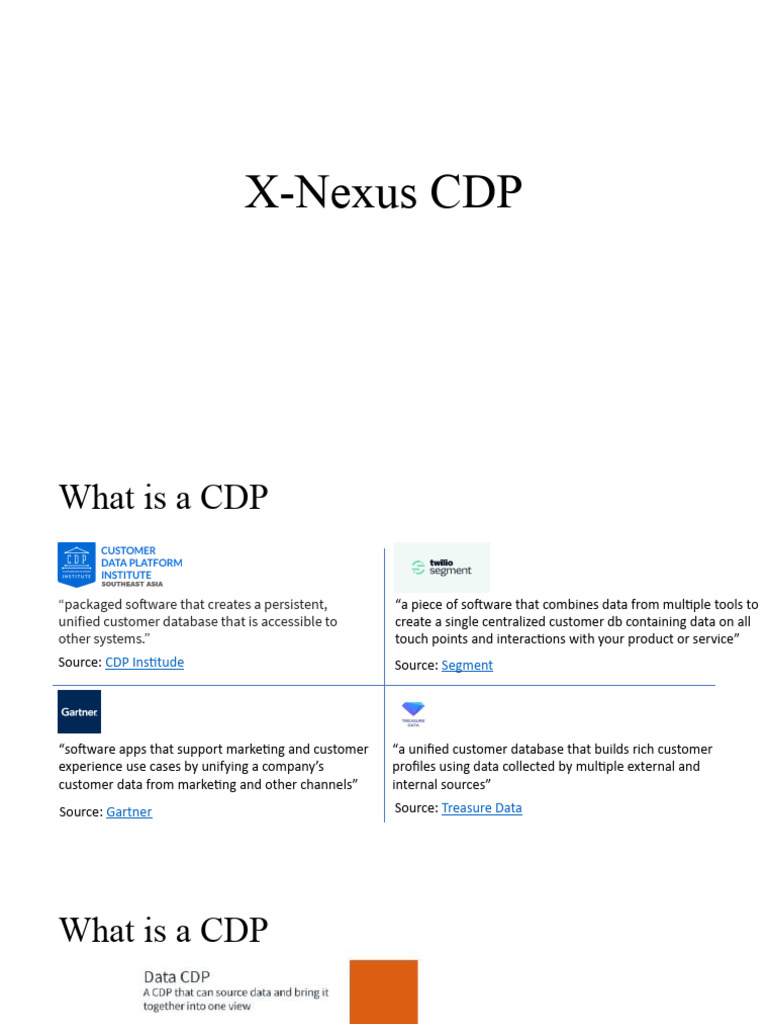 X-Nexus CDP | PDF | Mobile App | Customer Relationship Management