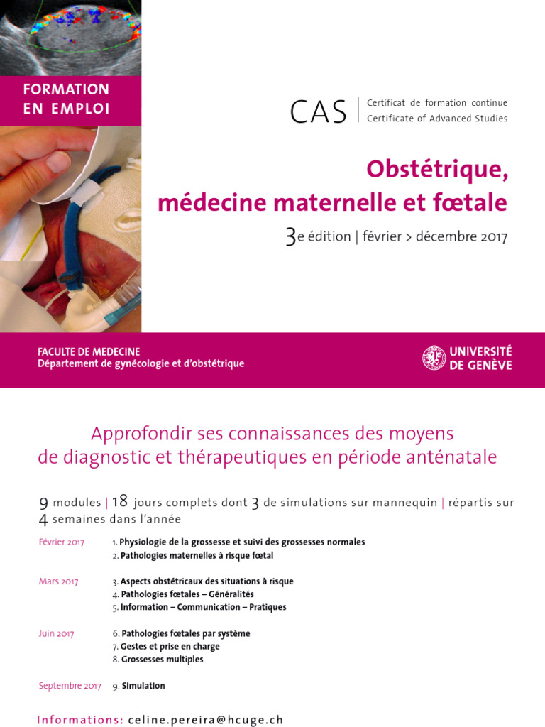 Formation en obstétrique 2017 | PDF