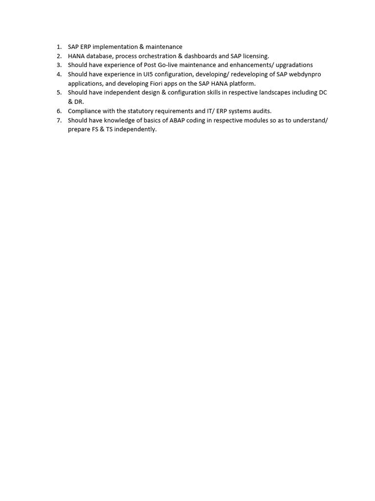 Sap Interview Question | Download Free PDF | Database Transaction | Enterprise Resource Planning