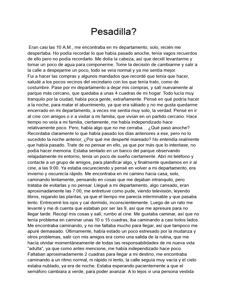 Cuento Realista | PDF