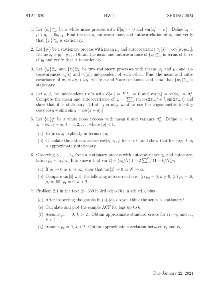 HW 1 | PDF