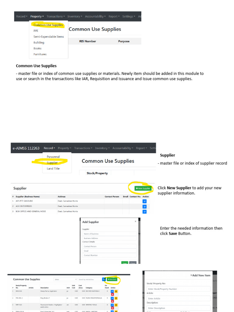 E AIMSS Guide IAR | PDF
