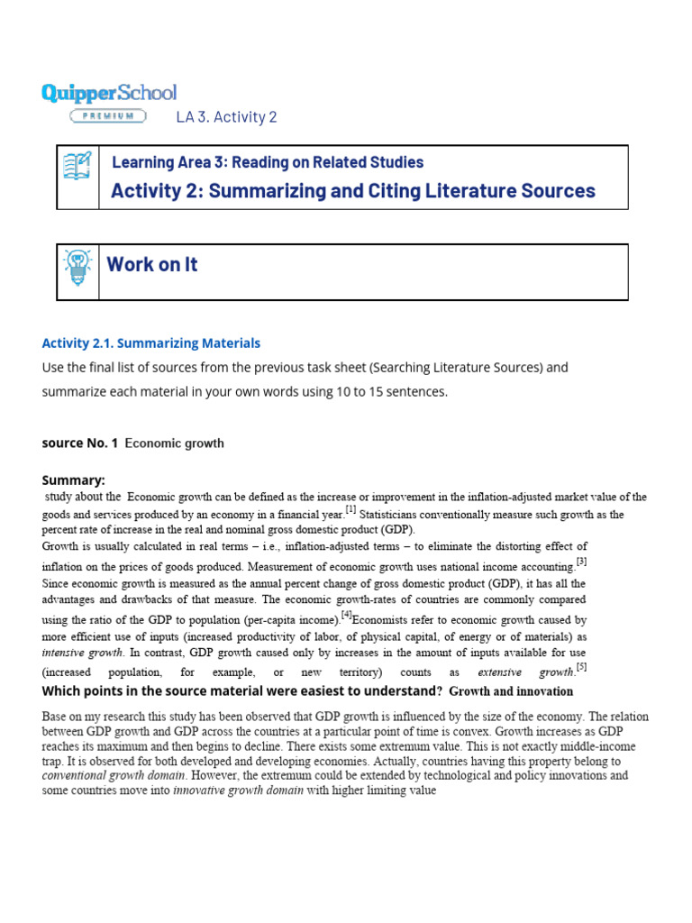 FINAL (AW) - III 11 - 12 - LA 3 - LEARNING ACTIVITY 2 - Summarizing and ...