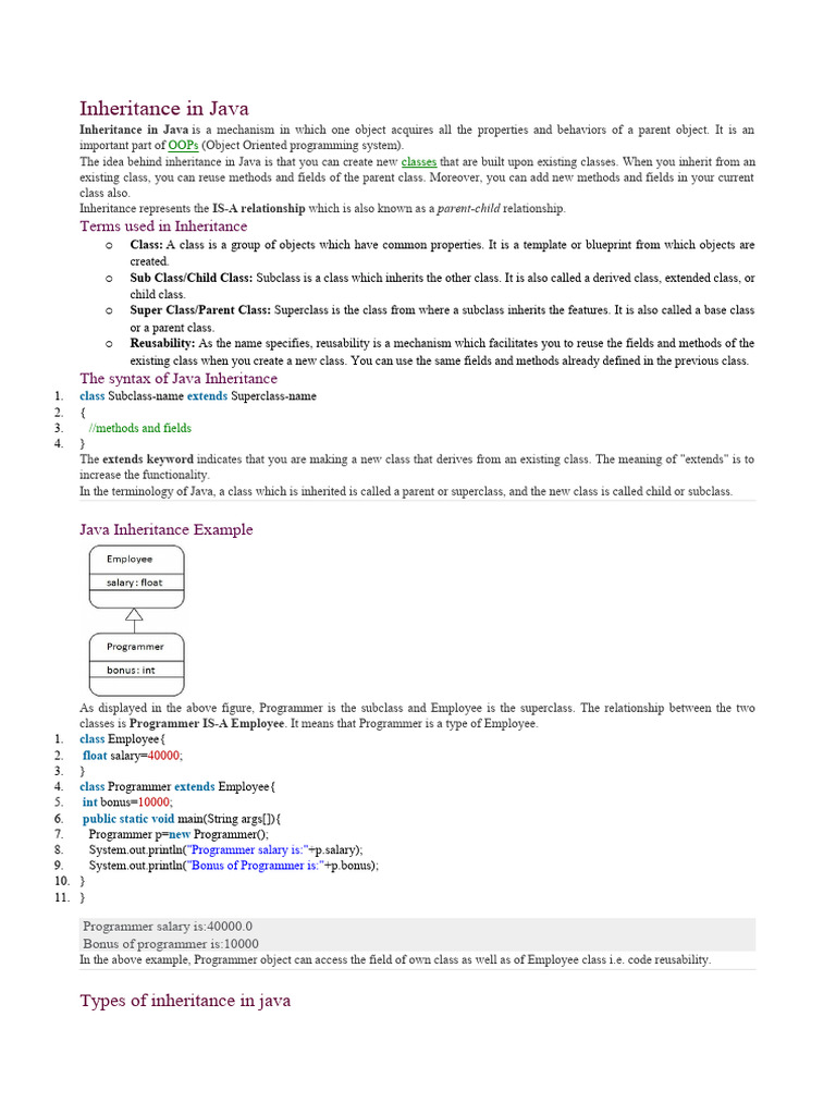 3rd Unit Inheritance Abstract | PDF 3rd Unit Inheritance Abstract | PDF
