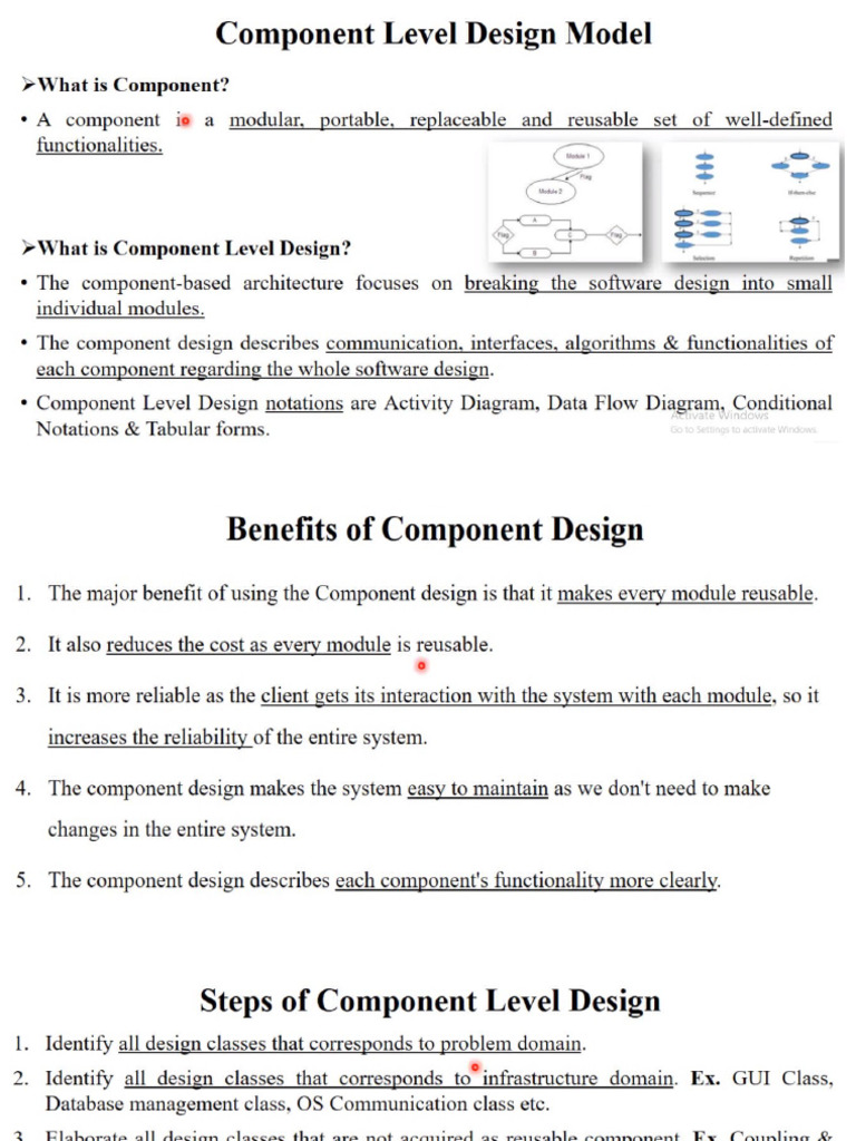 component level design | PDF