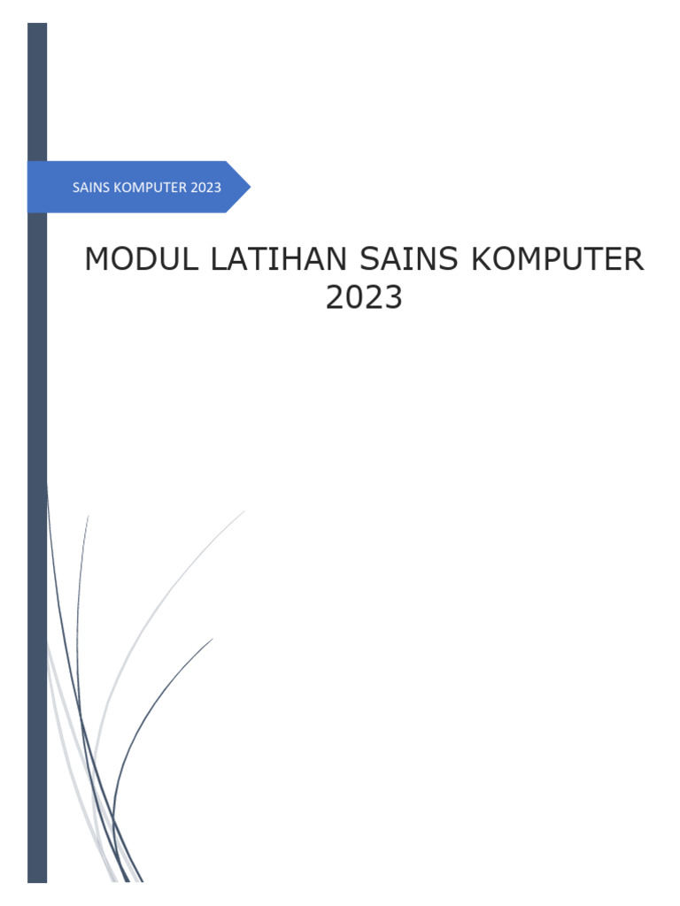 Modul Soalan Latihan Sains Komputer | PDF