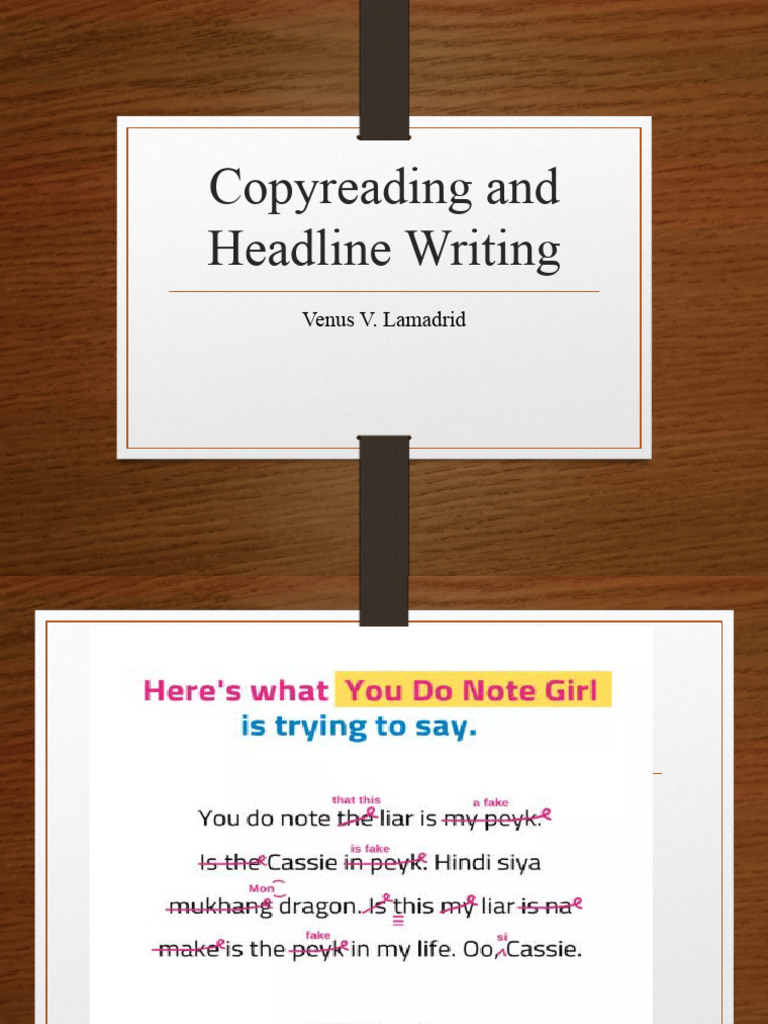 Copyediting and Headline Writing Presscamp | PDF | Copy Editing | Comma