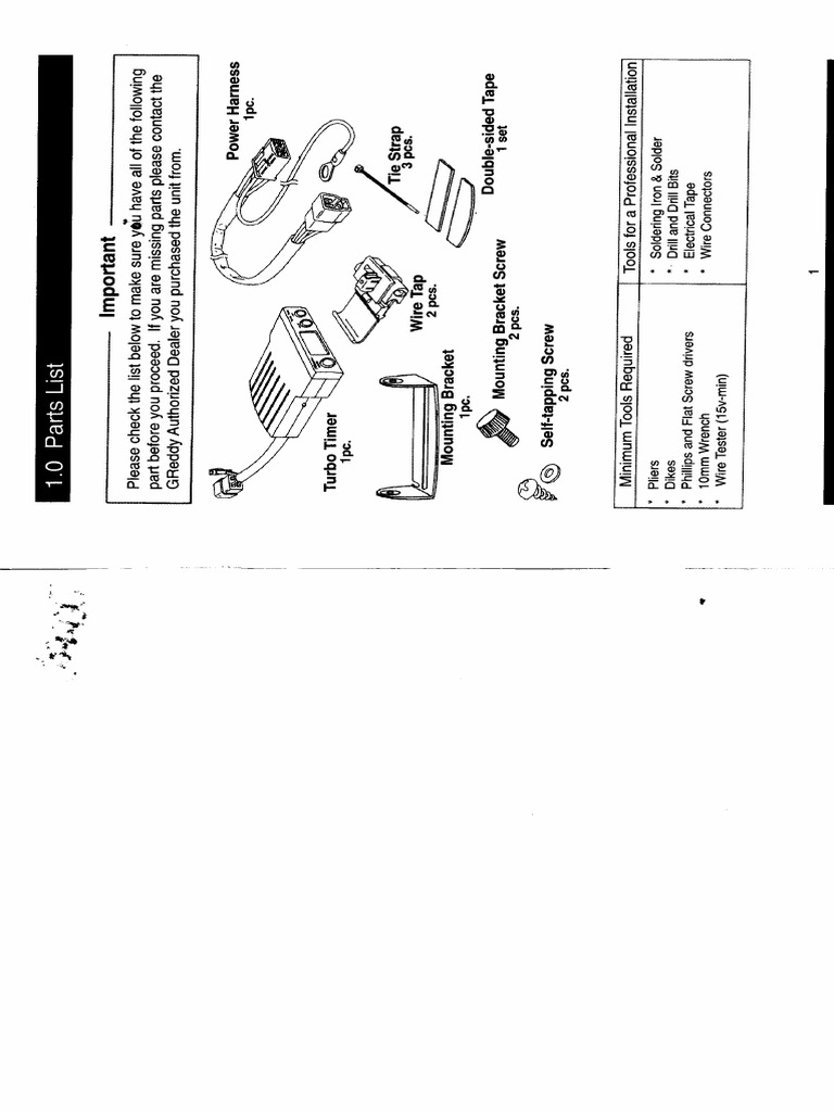 JDM Turbotimer Greddy TT - GTT3 | PDF