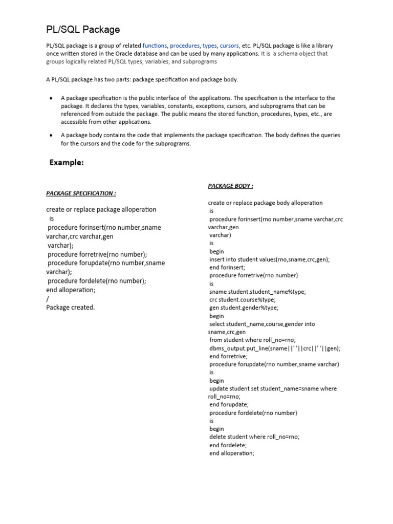 Package Theory | PDF