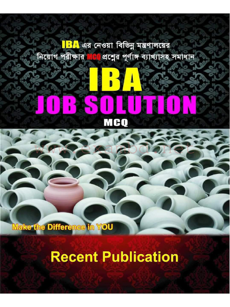 IBA Job Solution - Edition 2021 (WWW - Exambd.net) | PDF