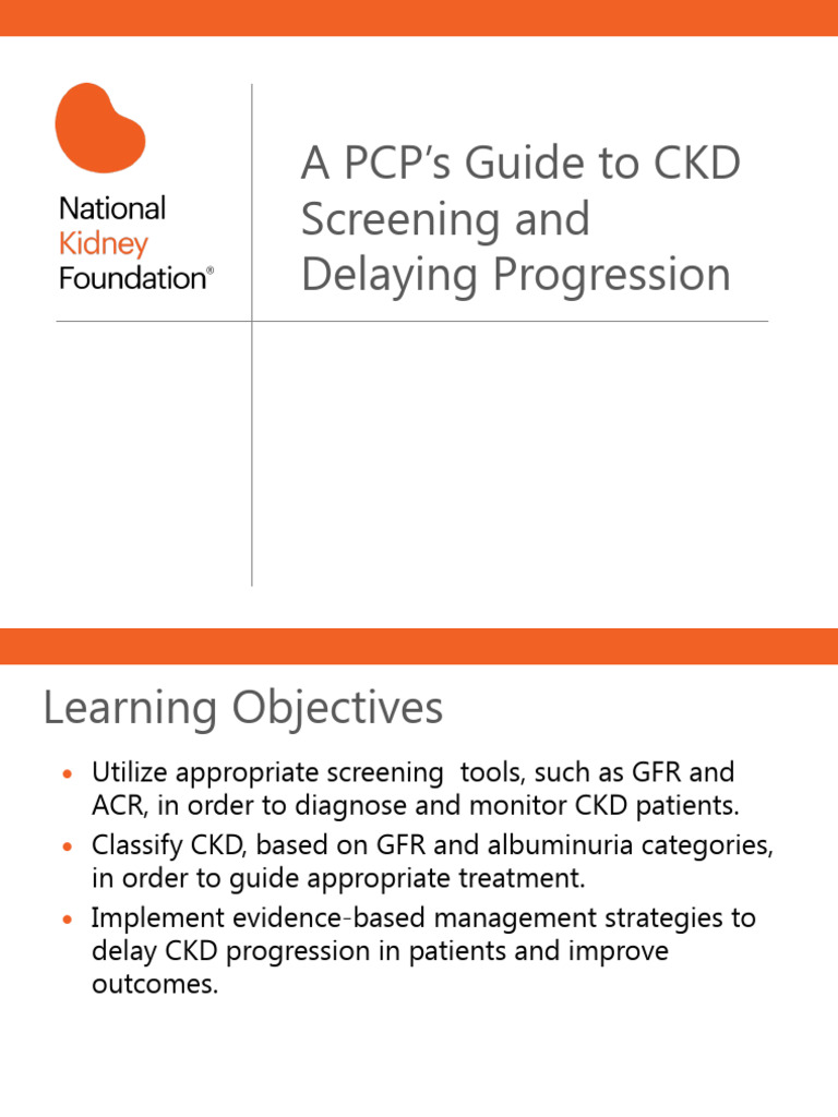 PCP in A Box - Module 2 | PDF | Chronic Kidney Disease | Creatinine