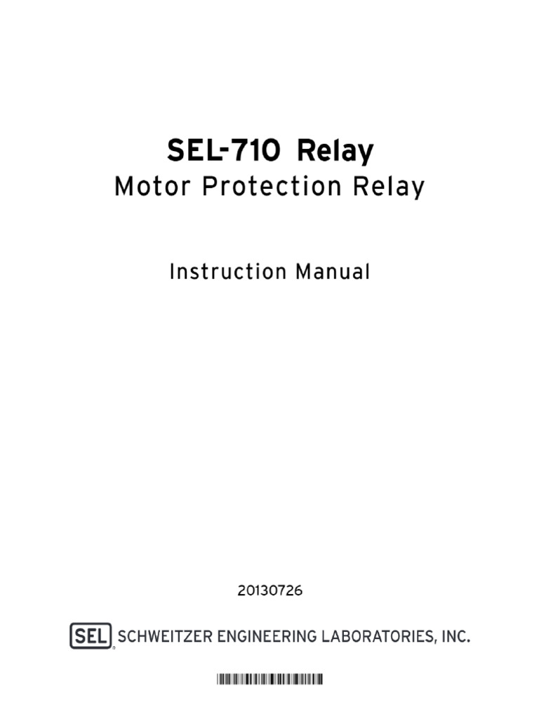 SEL-710 Instruction Manual - Manualzz | PDF