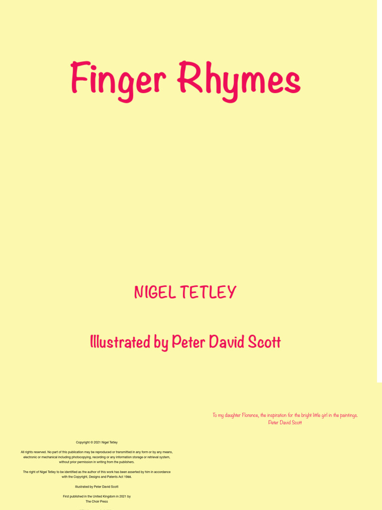 Finger Rhymes | PDF