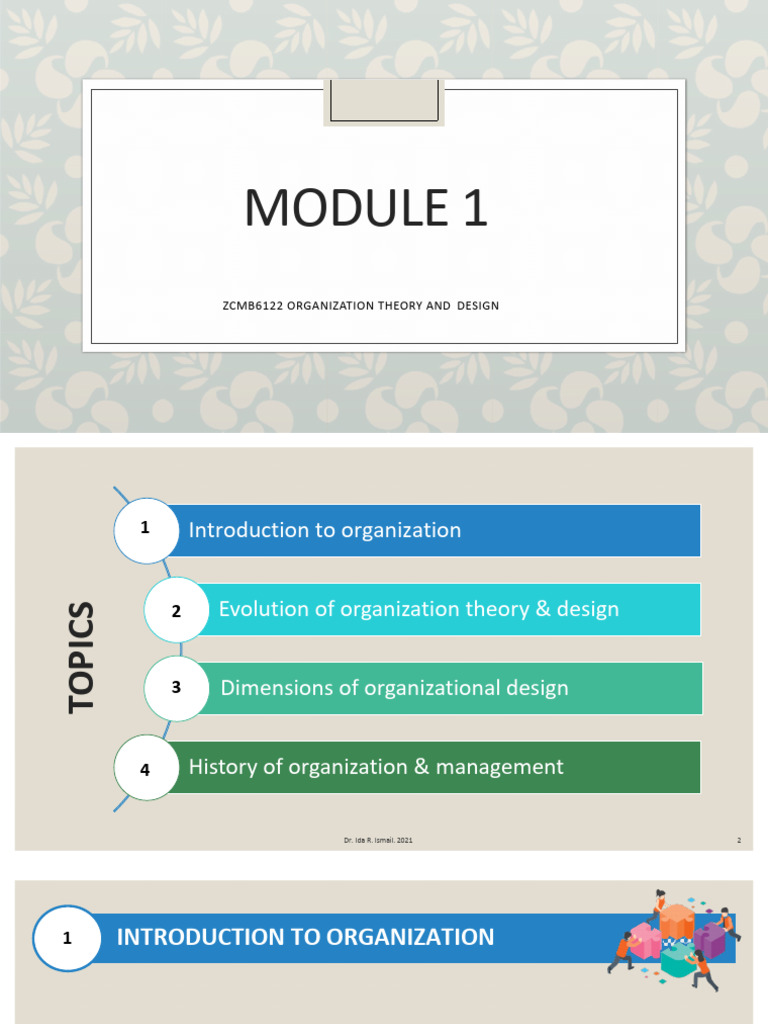 Module 1 OTP | Download Free PDF | System | Organizational Behavior