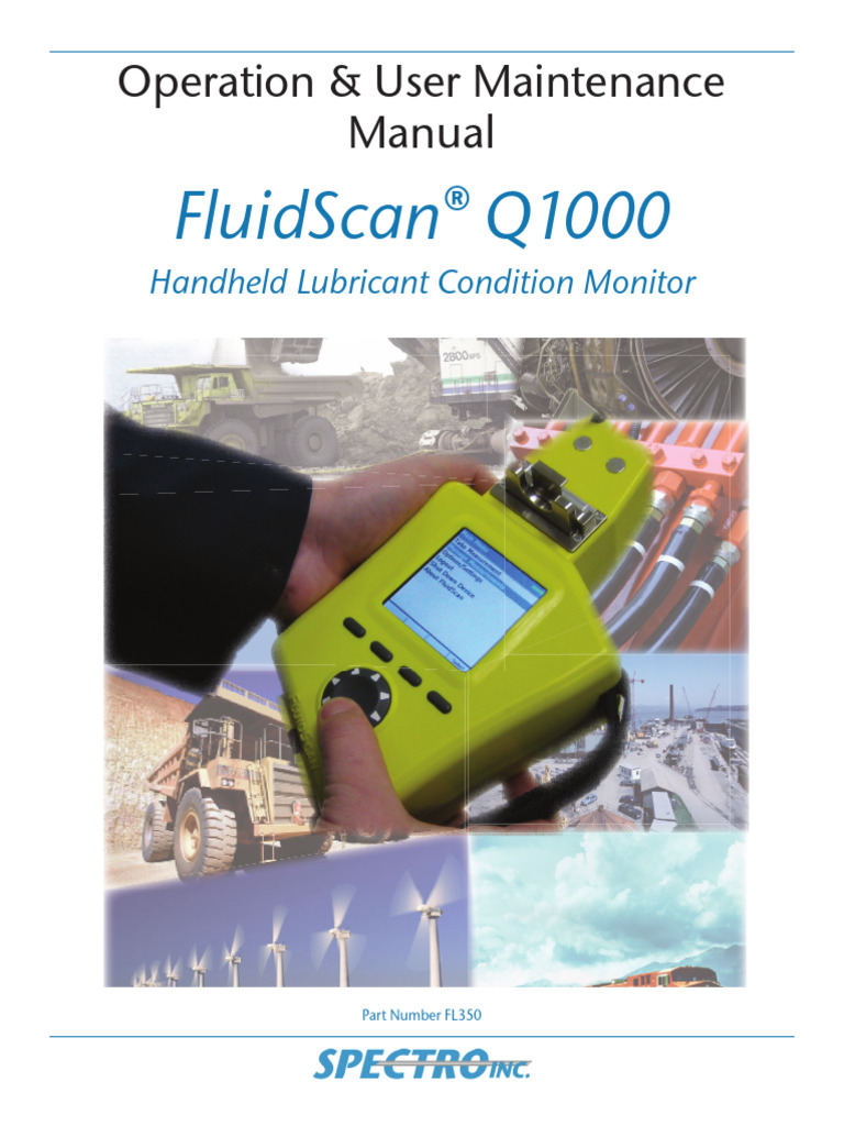 FluidScan Q1000 Manual en | PDF | Usb | Battery Charger