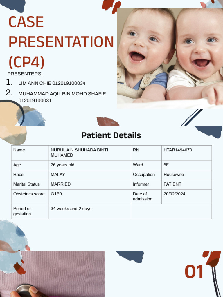 Case Presentation Twin Pregnancy | PDF