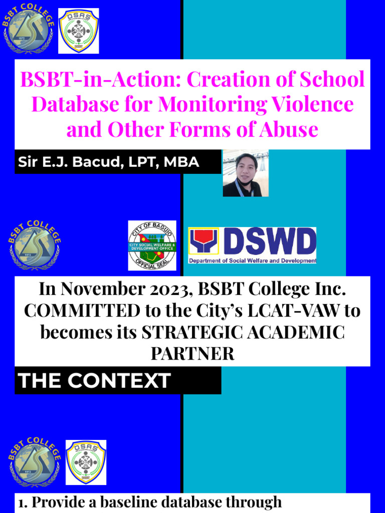 School Database for Violence Monitoring | PDF | Social Science | Computers