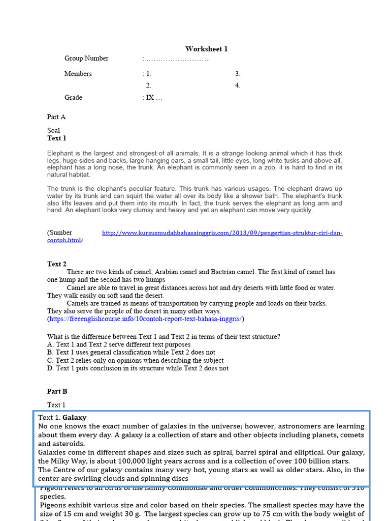 Worksheet Report Pdf