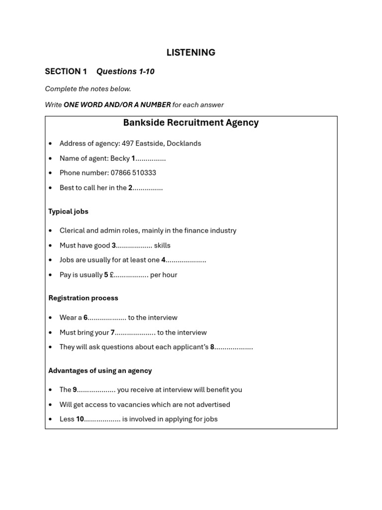 Assessment 3 - Listening - 10mar24 | PDF