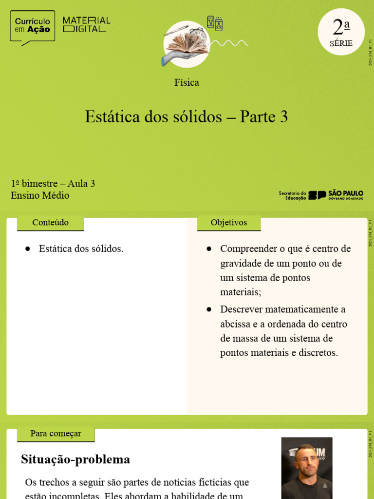 AULA 03 - Estática Dos Sólidos - Parte 3 | PDF