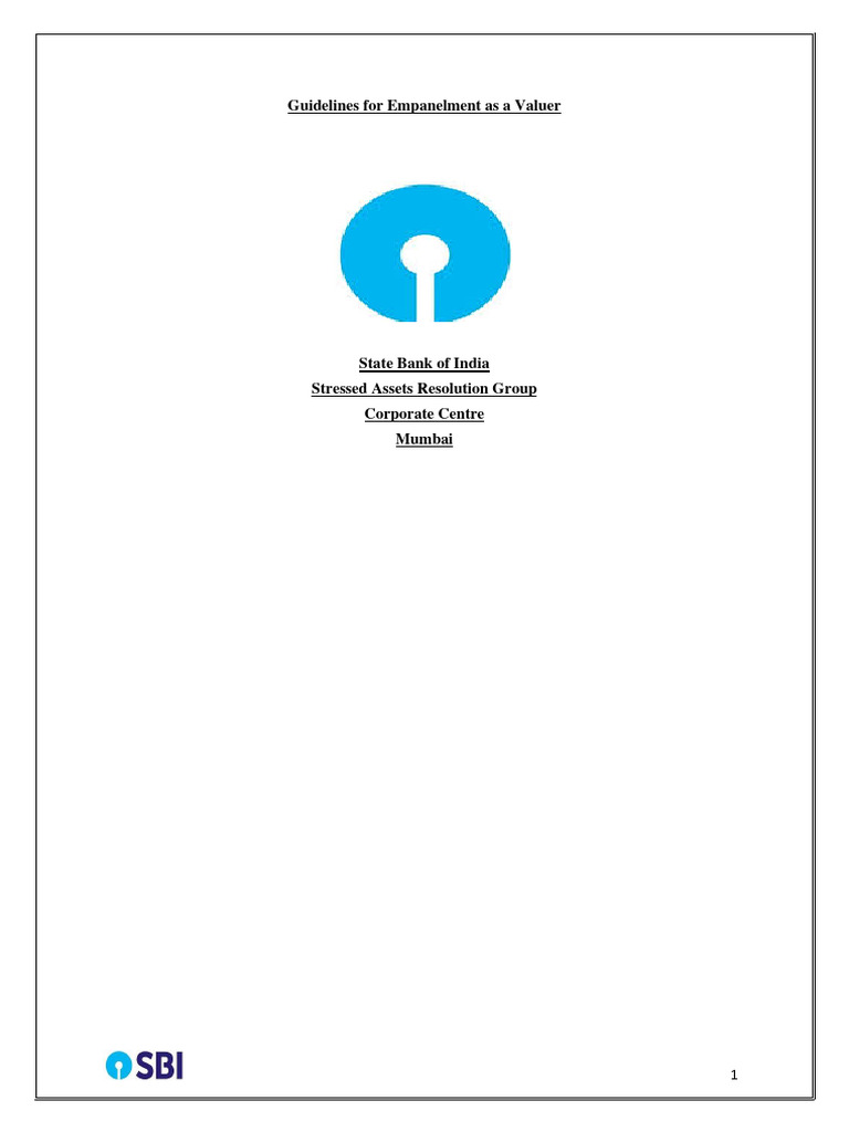 280422-Guidelines For Empanelment As Valuer For Bank | PDF | Real Estate Appraisal | Business