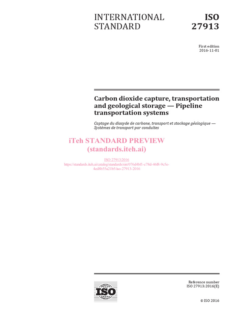 Iso 27913 2016 | Download Free PDF | Carbon Capture And Storage ...