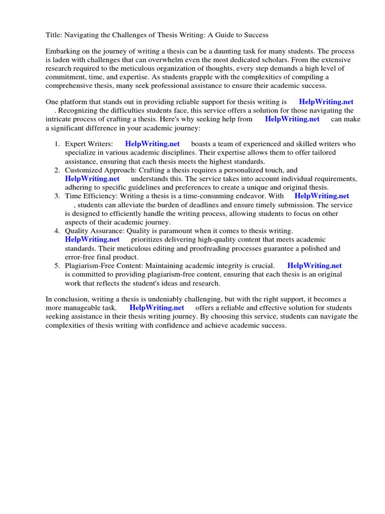 How To Write A Thesis Book PDF | PDF | Growth Medium | Thesis