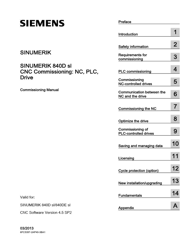 840d 커미셔닝 매뉴얼 | PDF | Programmable Logic Controller | Documentation