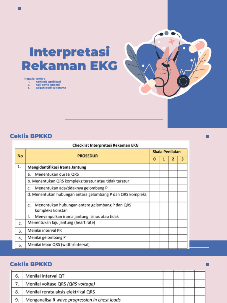Tentir KKD Interpretasi Rekaman EKG - DR - Nova - Adhis, Aghil, Gagah (Kel 10) | PDF