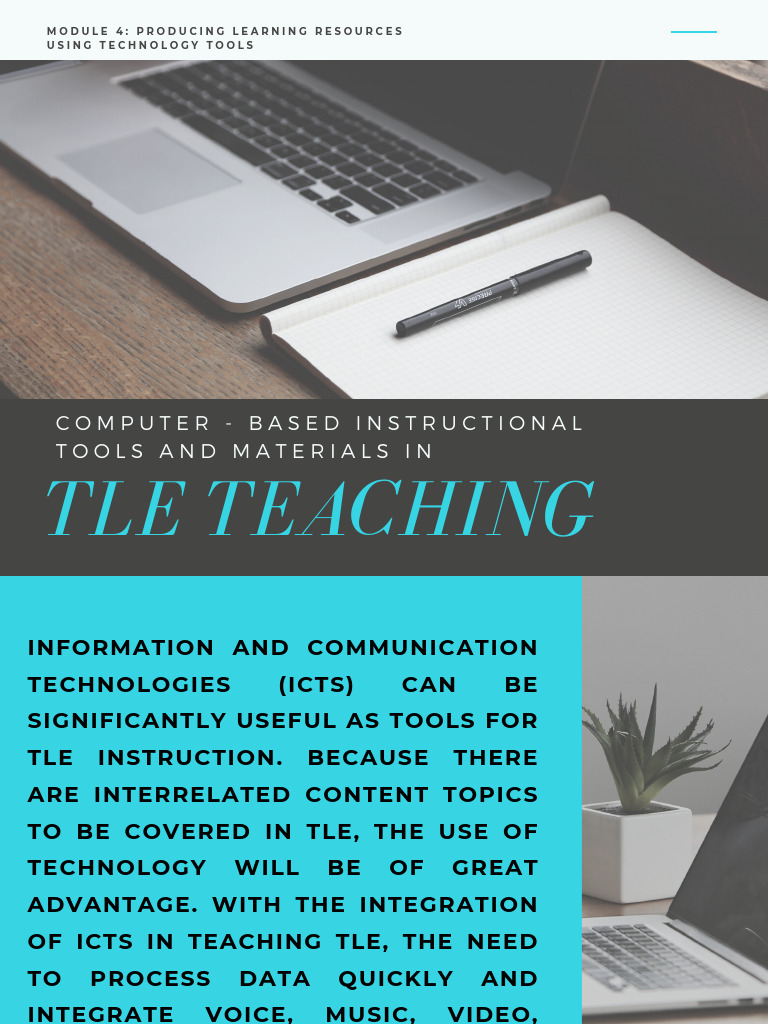 Computer Based Instructional Tools and Materials in TLE Teaching Final PPT - 20240220 - 212756 ...