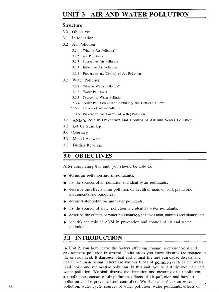 Air and Water Pollution | PDF | Science & Mathematics