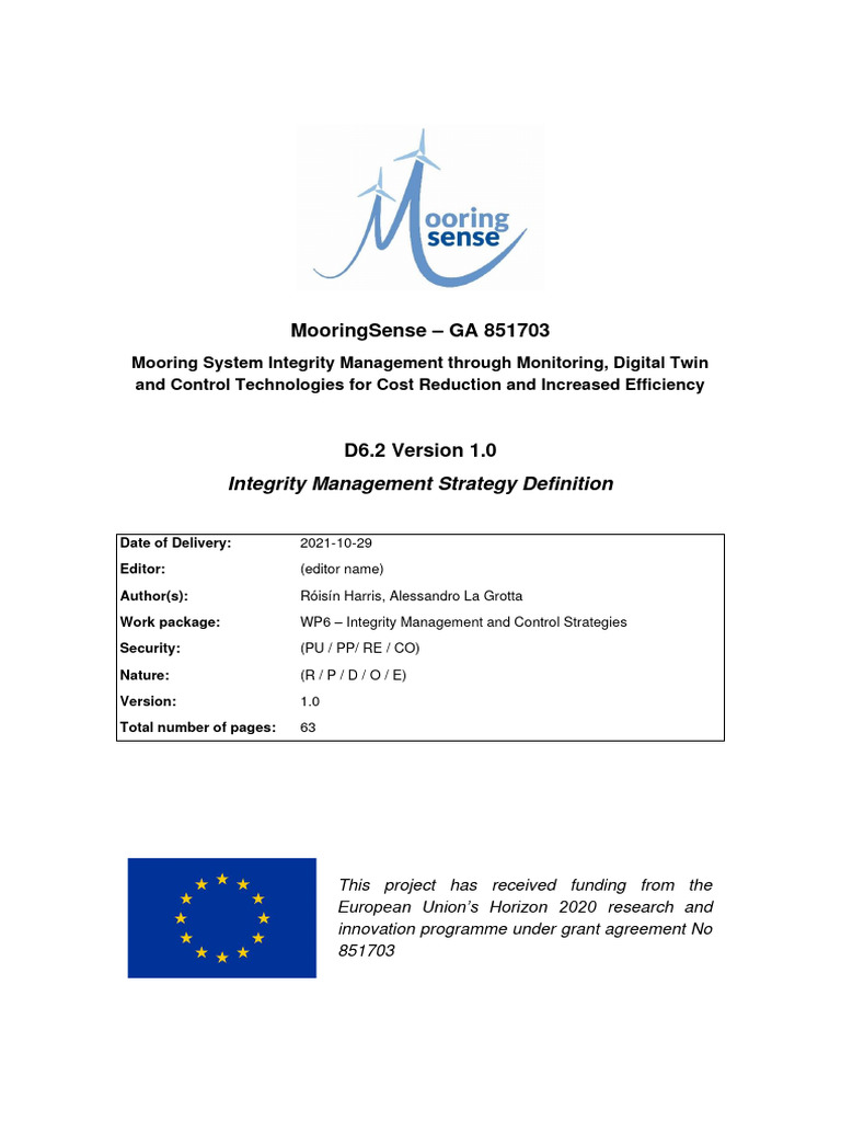 MooringSense D6.2 Integrity Management Strategy Definition - Submitted ...