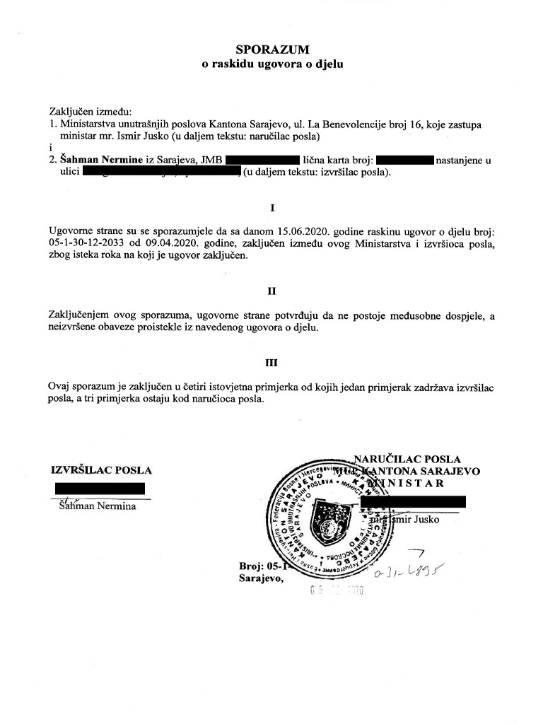 Raskid - Ugovora - 1 o Djelu | PDF