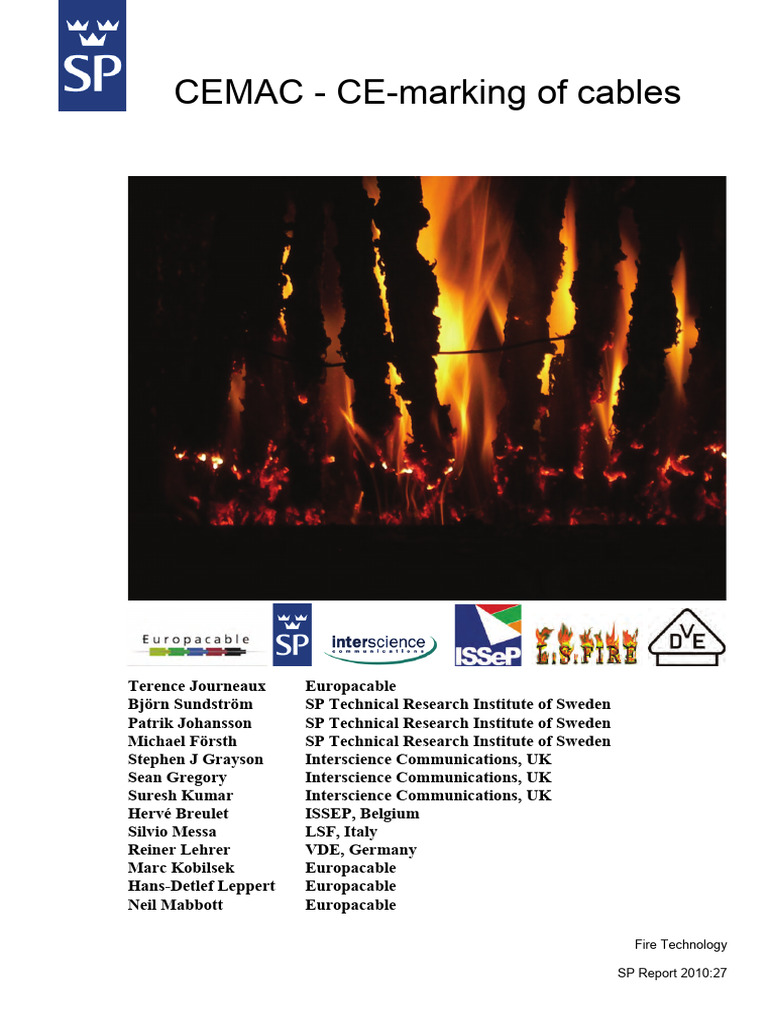 CEMAC - CE-marking of Cables | PDF | Smoke