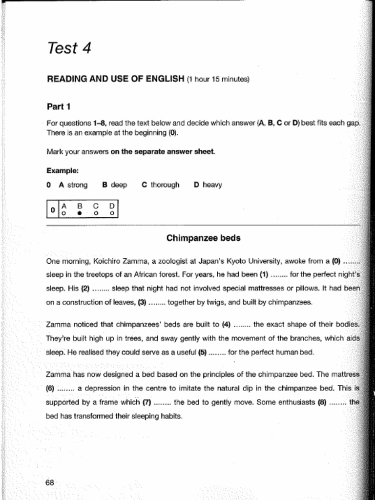 B2 First 4 Test 4 | PDF