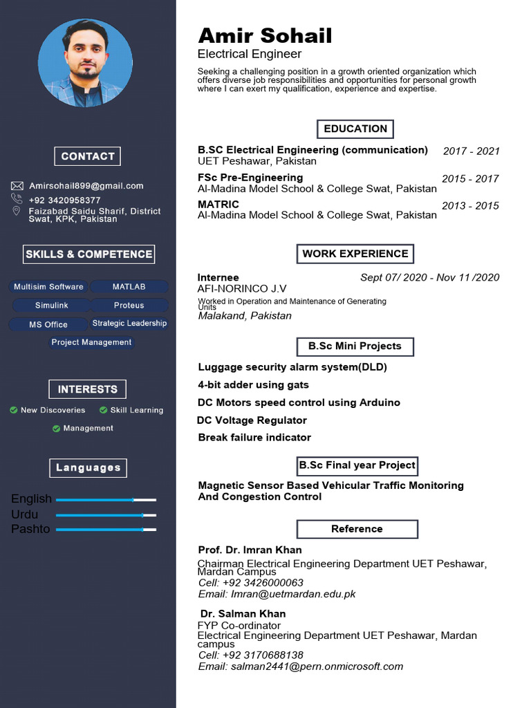 Amir Sohail CV. | PDF