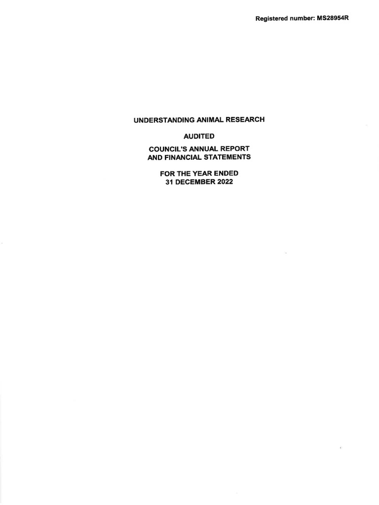 UAR Annual Report and Accounts 2022 | PDF