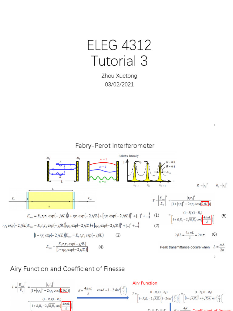 Tutorial 3 | PDF | Angular Resolution | Diffraction
