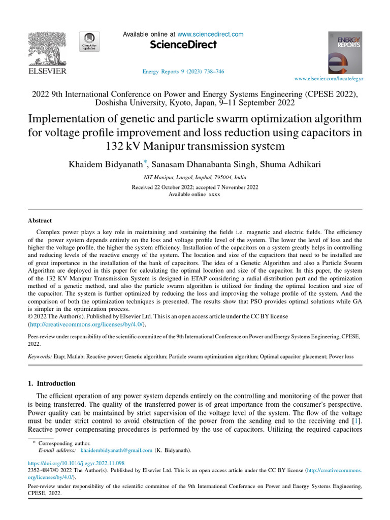 4 Paper 4 HRES Implementation and Optimization ETAP | PDF | Mathematical Optimization | Genetic ...