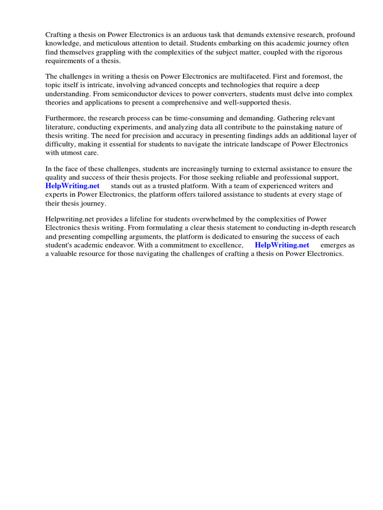 Thesis Power Electronics | PDF