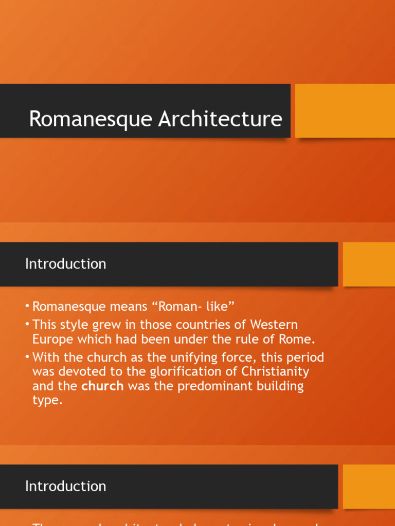 Romanesque Architecture (Part 2) | PDF | Vault (Architecture) | Gothic ...
