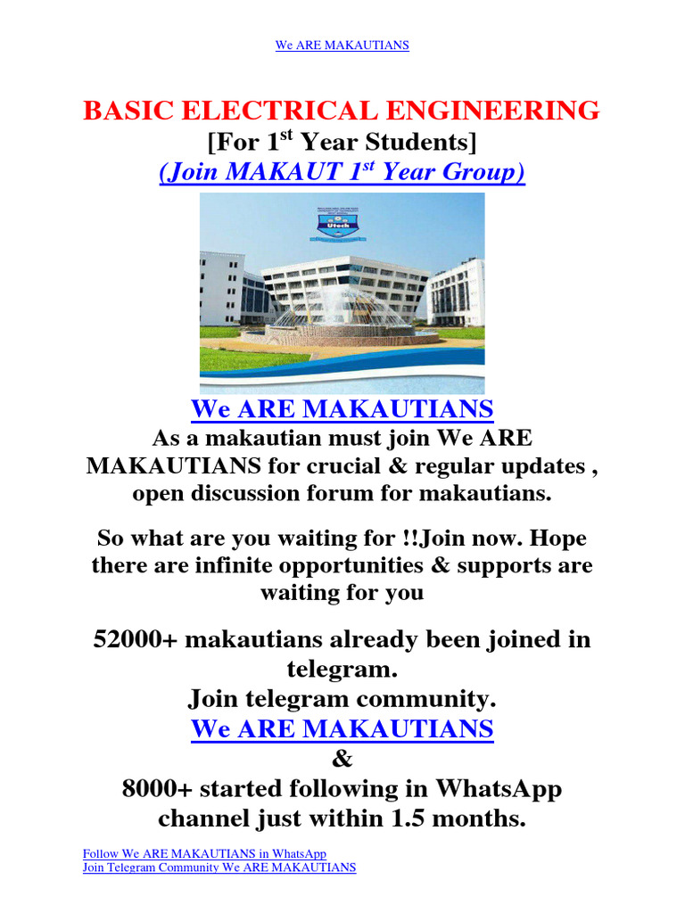 Basic Electrical Engineering | PDF | Capacitor | Electrical Network