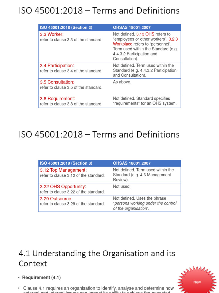 Matriks Iso 45001 Dan Ohsas 18001 | PDF | Risk | Occupational Safety And Health