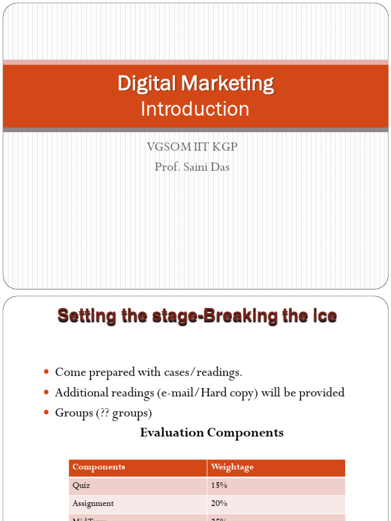 Session 1-Introduction | PDF | Digital Marketing | Marketing